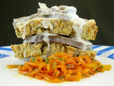 Kalbsherz mit Brezen-Lasagne - Aus meinem Kochtopf